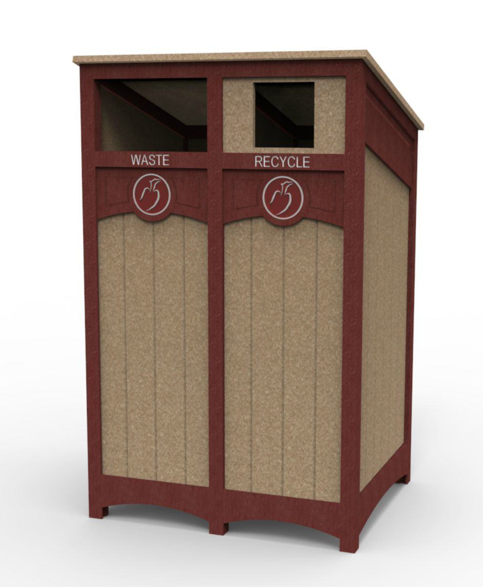 Waste & Recycling Receptacles Made From Recycled Plastic