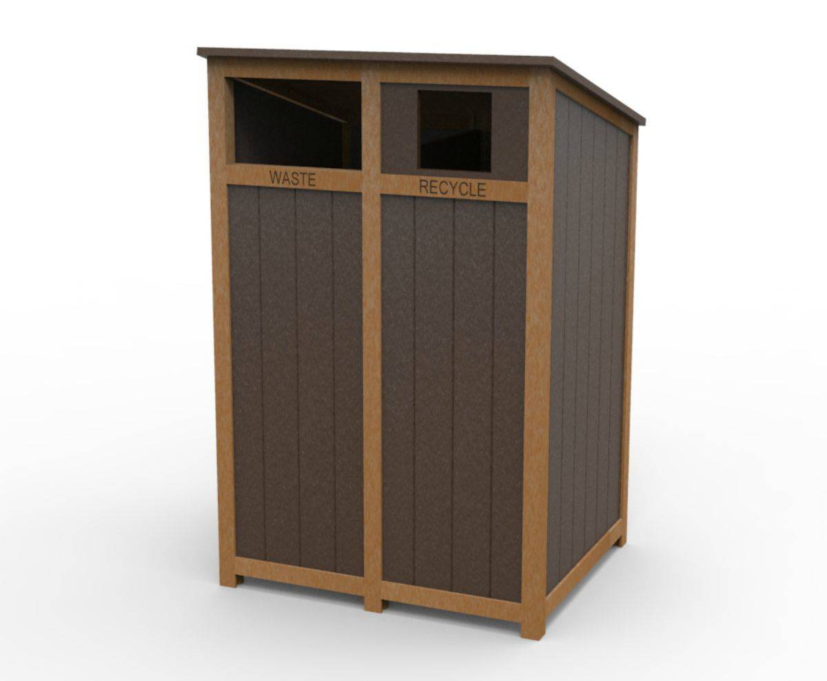 Waste & Recycling Receptacles Made From Recycled Plastic