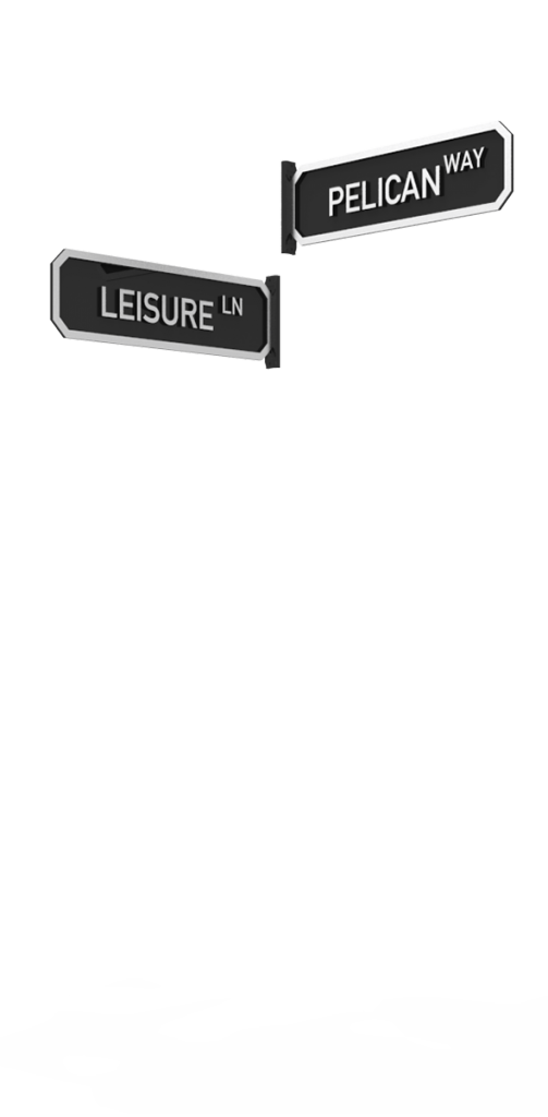 Custom Road Signs - Side mount Beveled | Cast Series