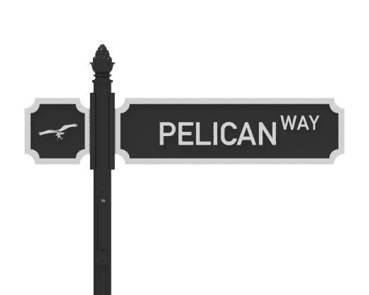 Custom Road Signs - Side mount Beveled | Cast Series