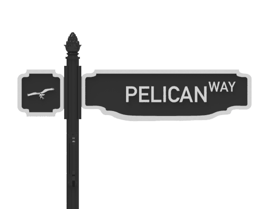 Custom Community Road Signs - Contour | Cast Series