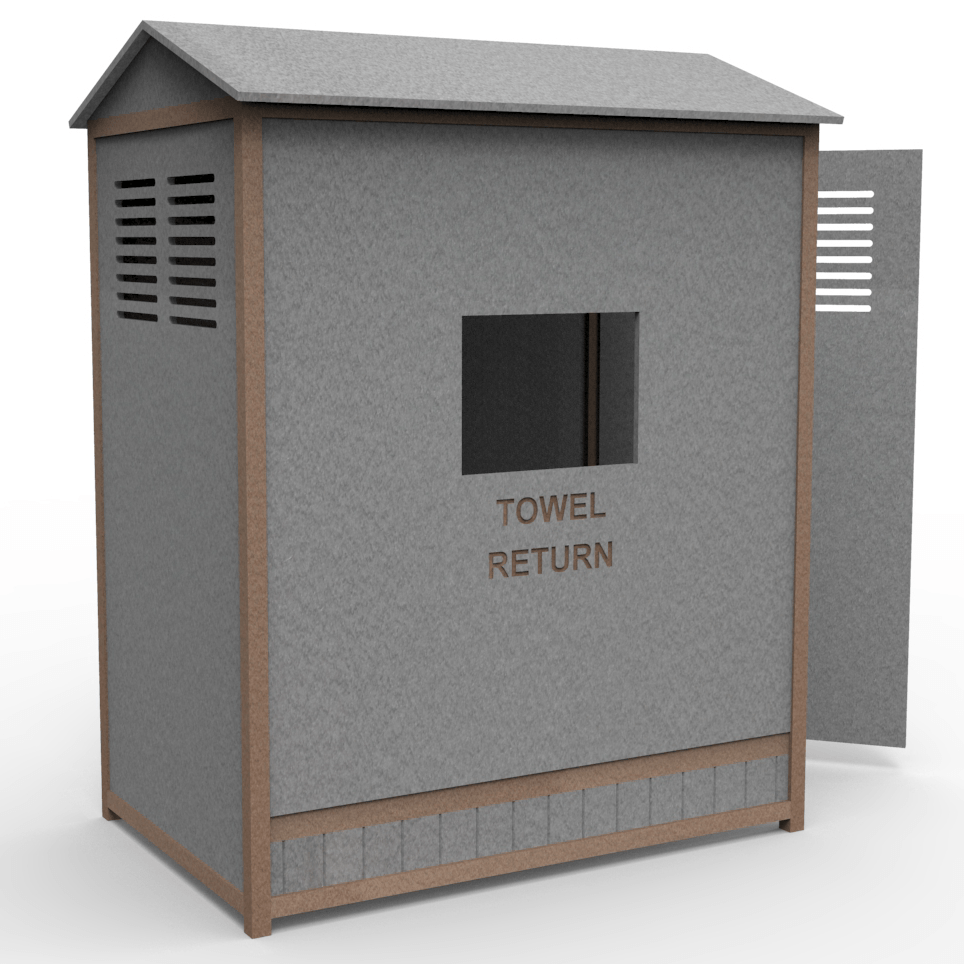 Towel Return Units | Bins, Valets, Huts & Consoles