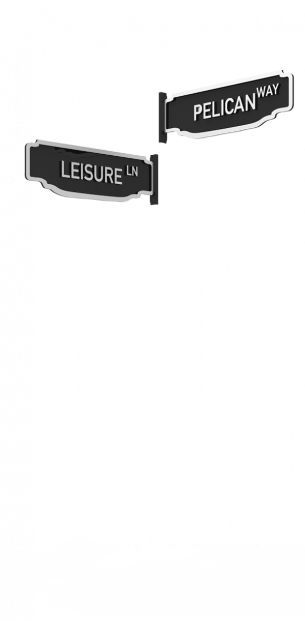 Custom Community Road Signs - Contour | Cast Series