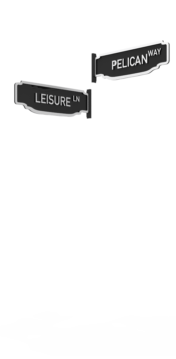 Custom Community Road Signs - Contour | Cast Series