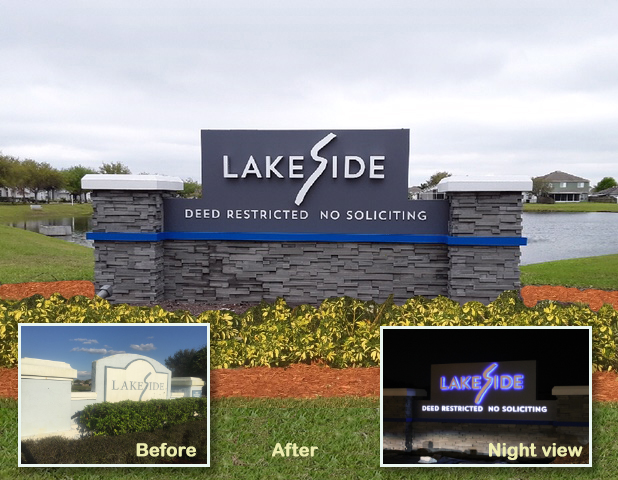 LAKESIDE COMMUNITY ENTRY SIGN - Site Essentials