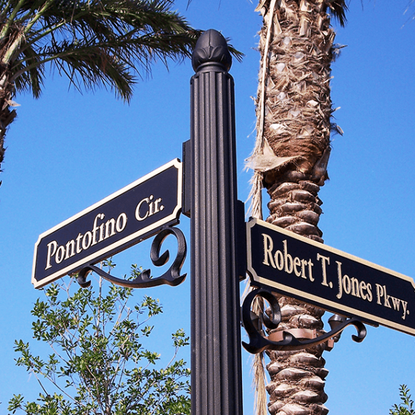 Custom Road Signs - Side mount Beveled | Cast Series