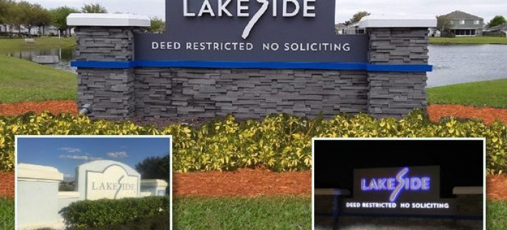 LAKESIDE COMMUNITY ENTRY SIGN - Site Essentials