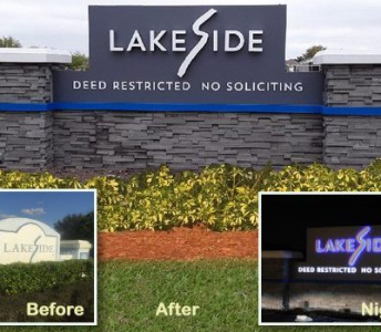 Case studies of successfully completed community signs.